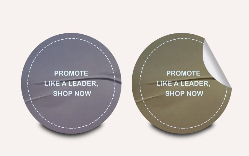 Sticker Mockup Template Design -Tm 18 - TemplateMonster