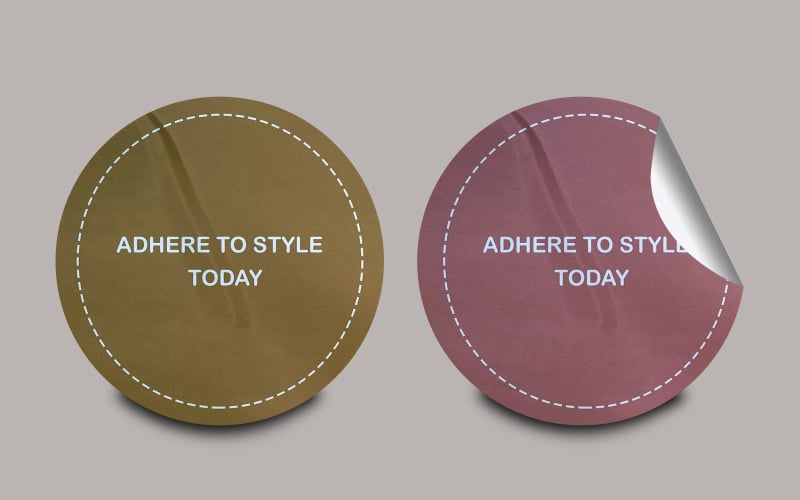 Sticker Mockup Template Design -Tm 19 - TemplateMonster