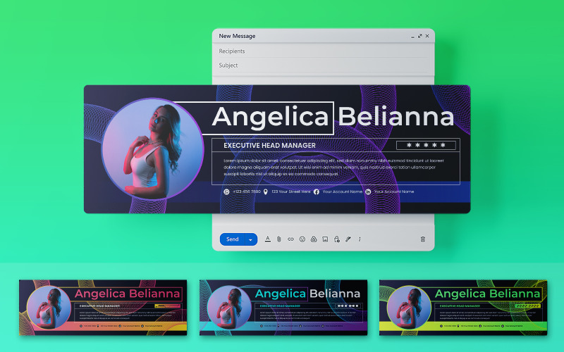 Tech Email Header Template #508839 - TemplateMonster