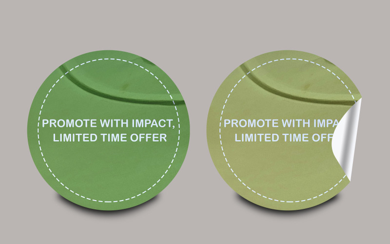 Sticker Mockup Template Design -Tm 24 - TemplateMonster