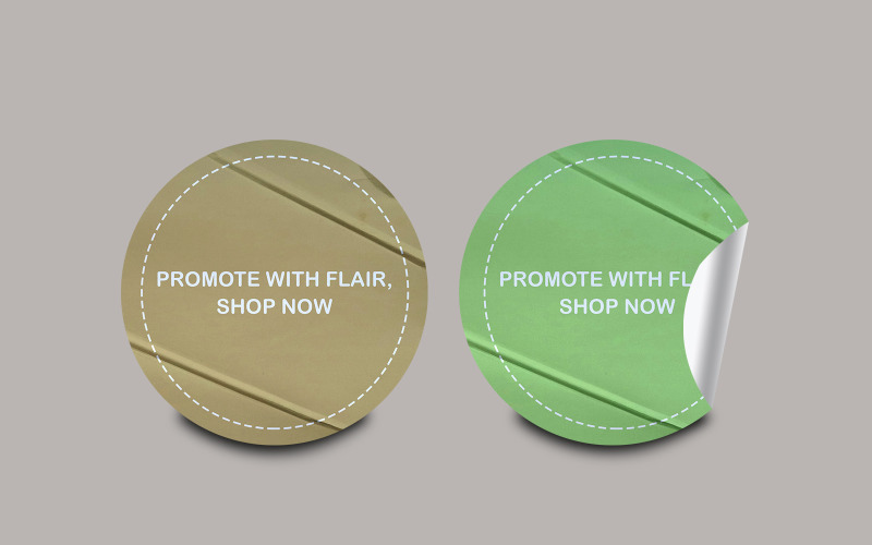 Sticker Mockup Template Design -Tm 25 - TemplateMonster