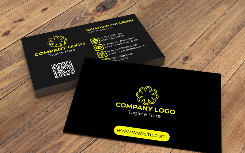 Modern New Business Card Design #509455 - TemplateMonster