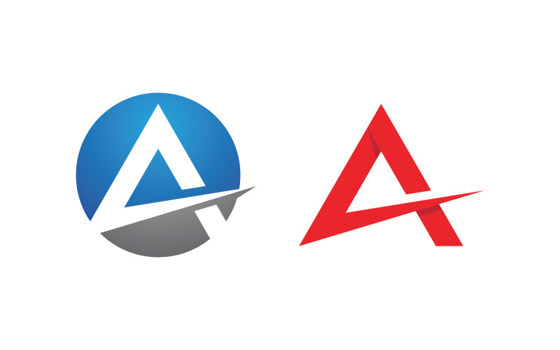 Plantilla de diseño de concepto empresarial de logotipo con letra A v.73