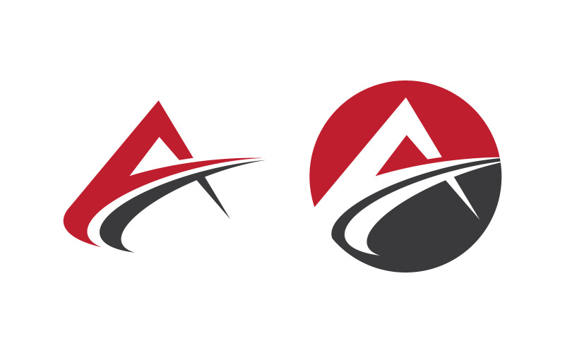 Plantilla de diseño de concepto empresarial de logotipo con letra A v.76