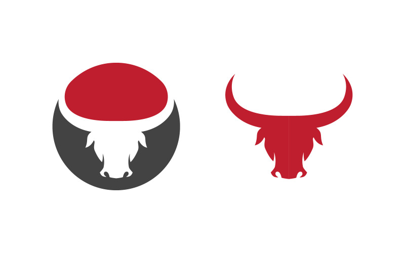 Taurus Horn Logo vector icon illustration design template v.33