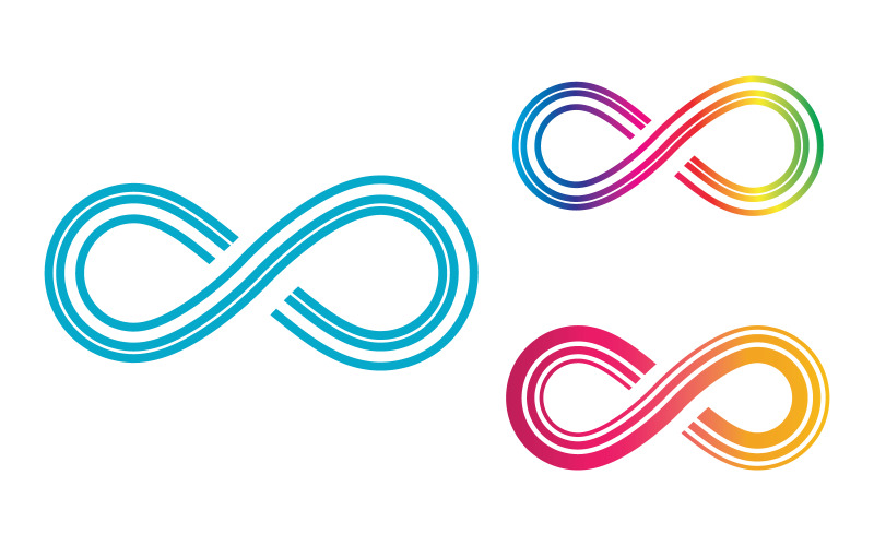 Infinity motion logo Design Vector icon illustration v.2