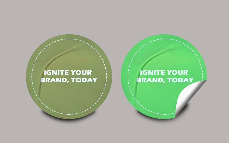 Sticker Mockup Template Design -Tm 32 - TemplateMonster