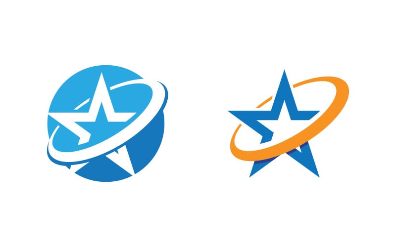 Star Logo speed Concept Logo Illustration design template v.10