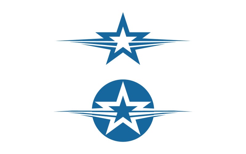 Star Logo speed Concept Logo Illustration design template v.18