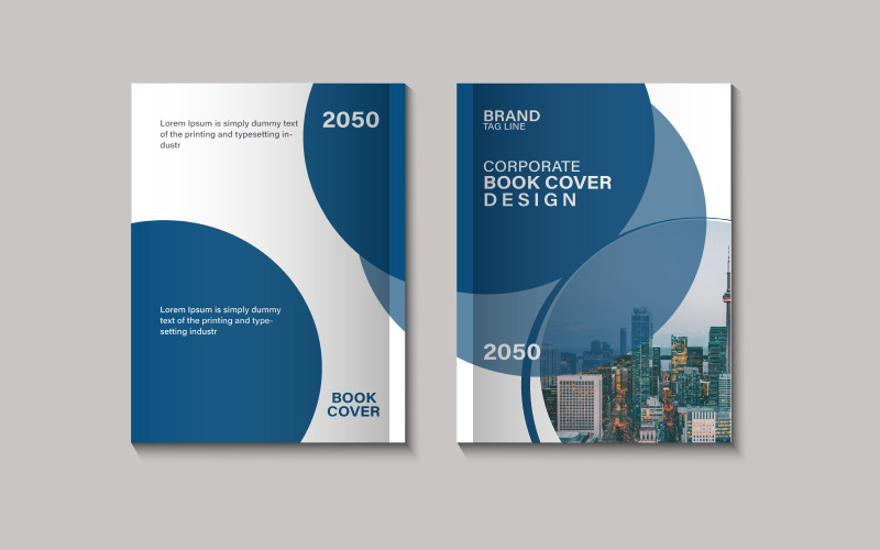 Modelo de design de capa de livro corporativo profissional