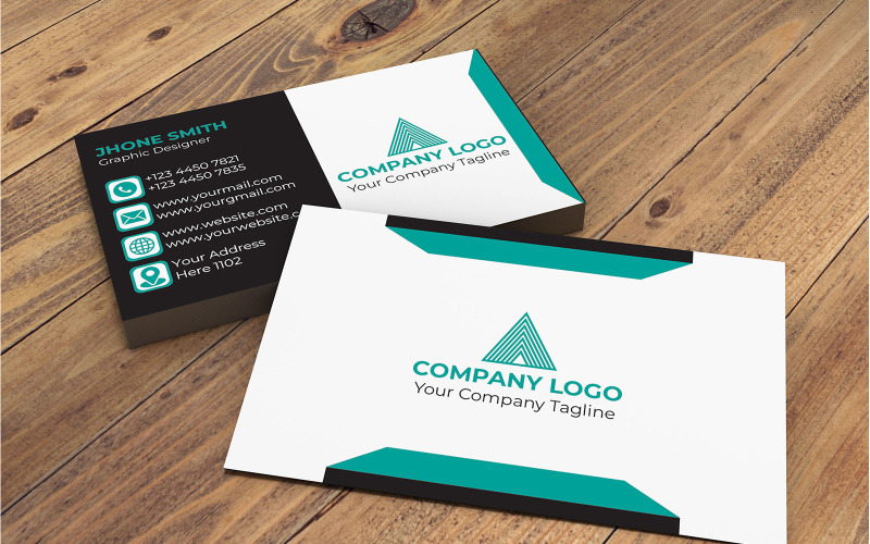 Business Card - Round Corners Business Card Design
