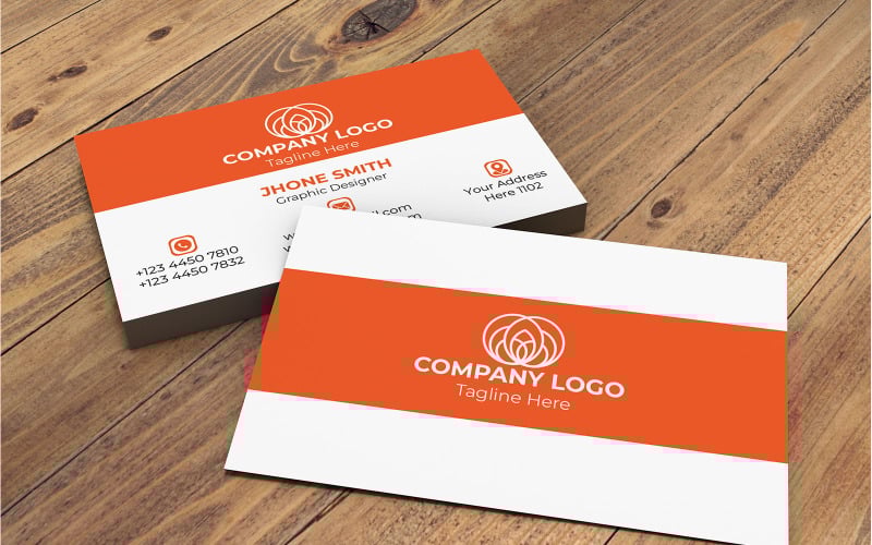 Company - Business Card Template Design - TemplateMonster
