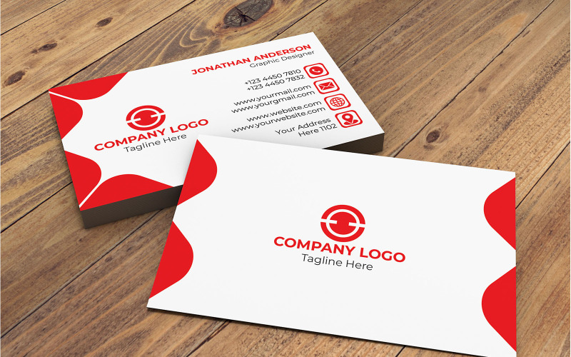 Customized Business Card Design #510660 - TemplateMonster