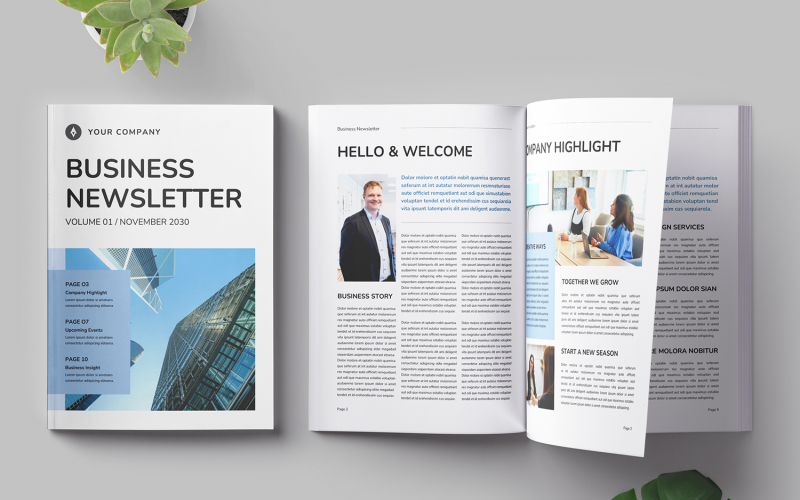 Indesign Business Newsletter Template - TemplateMonster