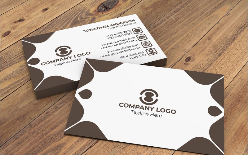 Modern Business Card Logo Template Design - TemplateMonster