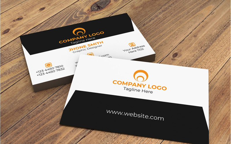 Premium Business Card Template Design - TemplateMonster