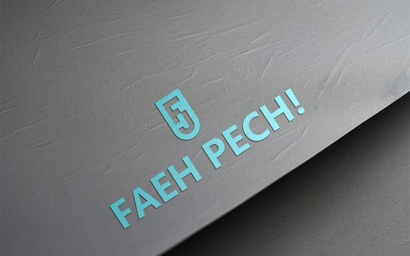 Paper mockup | Gray texture paper mockup - TemplateMonster