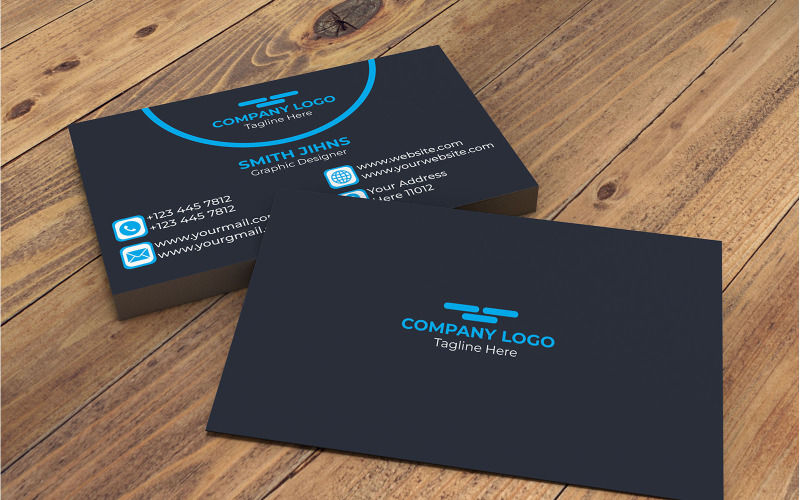 Business Card- Simple Design #511072 - TemplateMonster