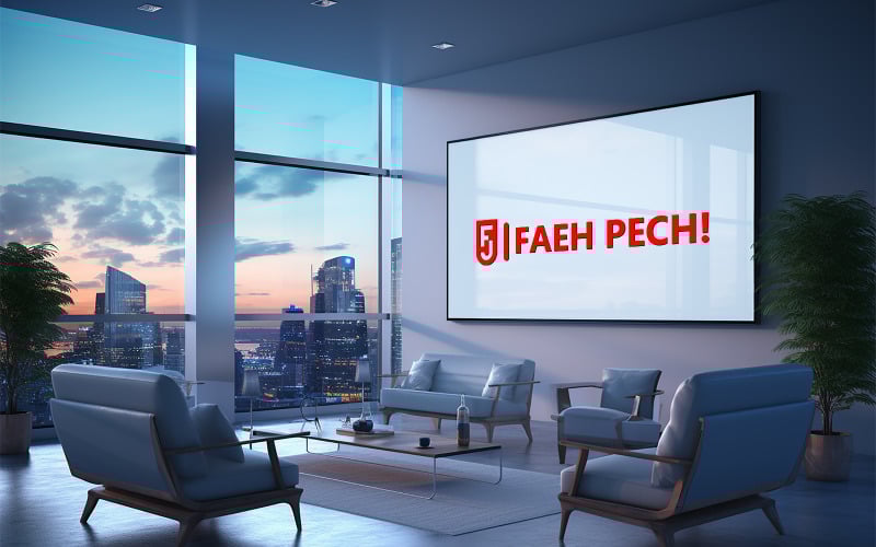 Inside board logo mockup | Office Inside logo mockup | Logo mockup