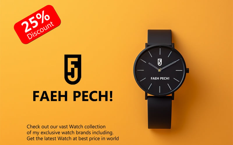 Luxury watch design | watch mockup #511036 - TemplateMonster