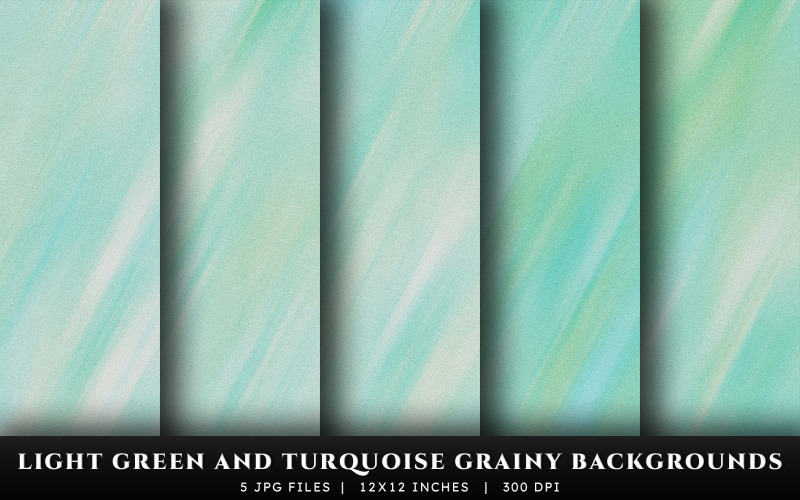 Light Green and Turquoise Grainy Texture Backgrounds