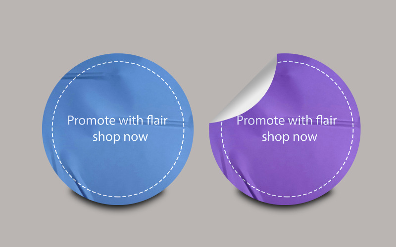 Sticker Mockup PSD Template Design -Tm 54 - TemplateMonster