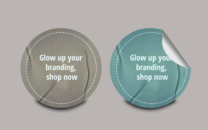 Sticker Mockup PSD Template Design -Tm 63 - TemplateMonster