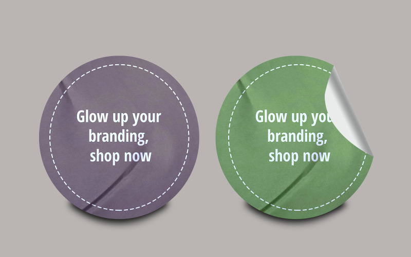 Sticker Mockup PSD Template Design -Tm 64 - TemplateMonster