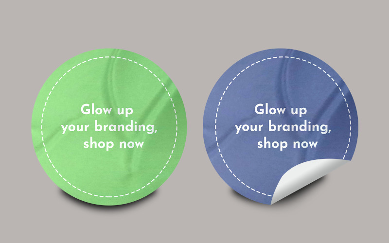 Sticker Mockup PSD Template Design -Tm 72 - TemplateMonster