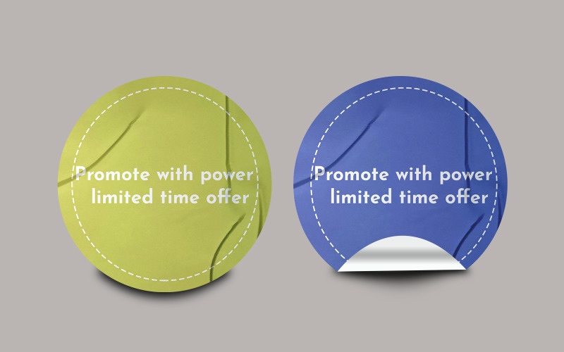 Sticker Mockup PSD Template Design -Tm 78 - TemplateMonster