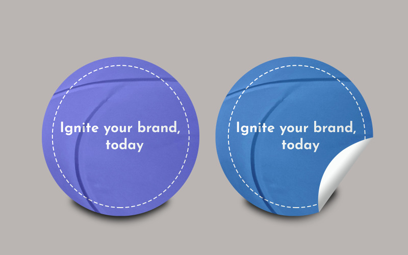 Sticker Mockup PSD Template Design -Tm 100 - TemplateMonster