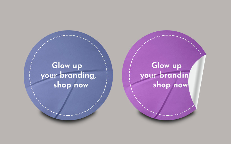 Sticker Mockup PSD Template Design -Tm 99 - TemplateMonster