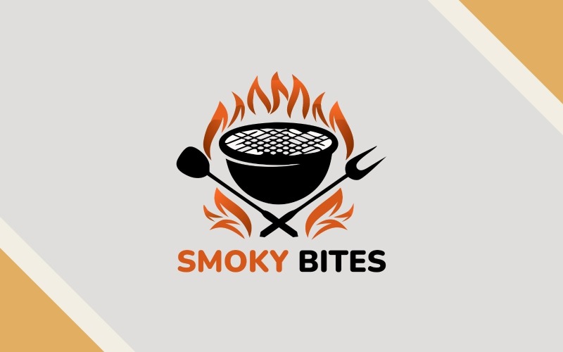 Smoky Bites logo design Template #512680 - TemplateMonster
