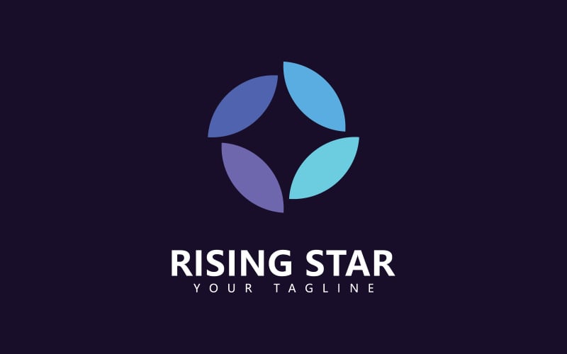 Star logo design template, Simple Star logo design V1