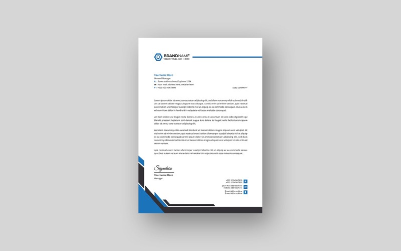 Professional Corporate Brand Stationary Identity And Official Business ...