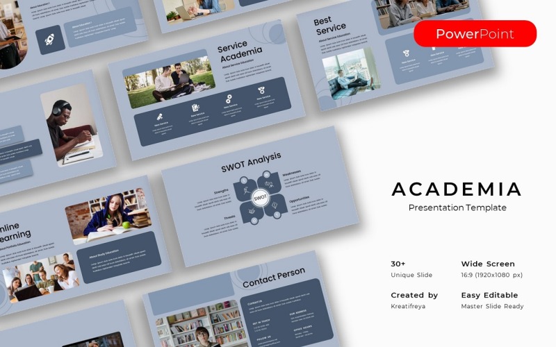 Academia – Education PowerPoint Template - TemplateMonster