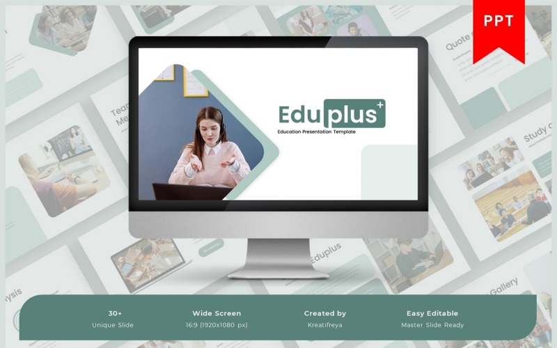 Eduplus – Education PowerPoint Template - TemplateMonster