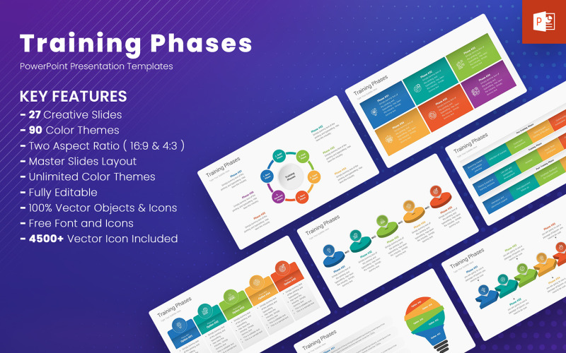 Modèles PowerPoint des phases de formation - TemplateMonster