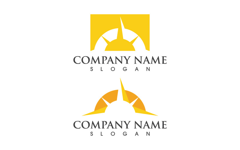 Modern Compass Logo vector illustration design v.2