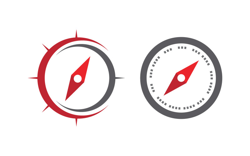 Modern Compass Logo vector illustration design v.3