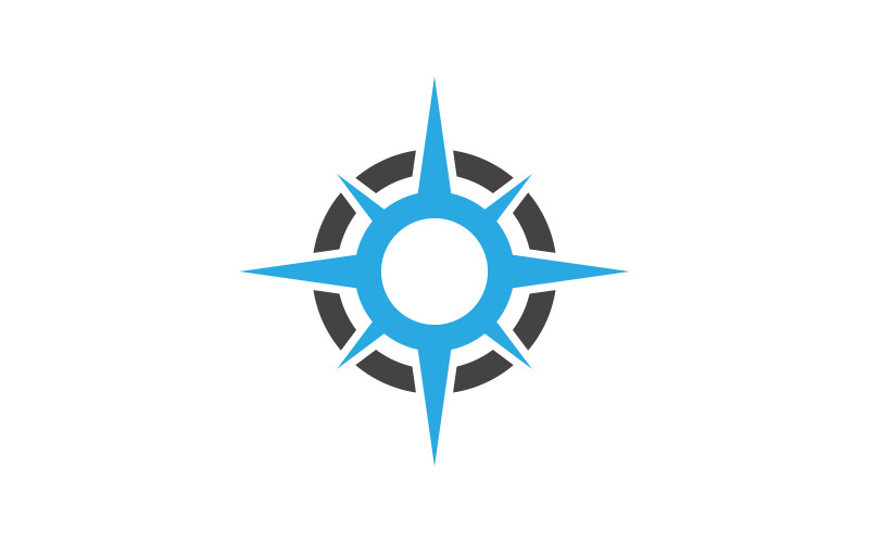 Modern Compass Logo vector illustration design v.7