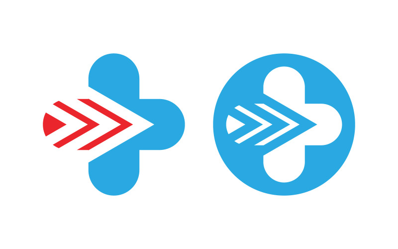 Hospital Healthy life Medical with leaf Logo template v.14