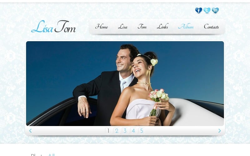 Modelo de site gratuito - Modelo de site de estilo simples