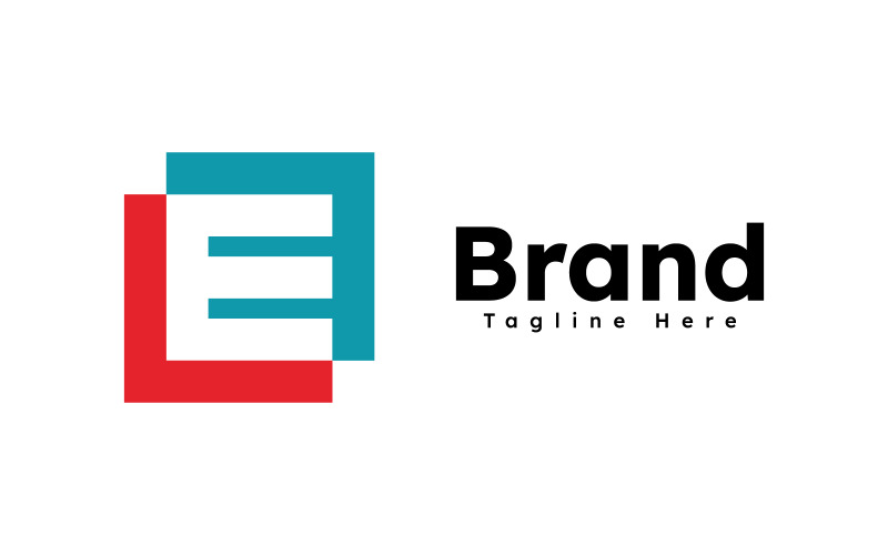 Letter E logo icon design vector template V1