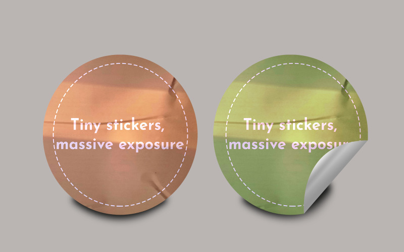 Sticker Mockup PSD Template Design 57 - TemplateMonster