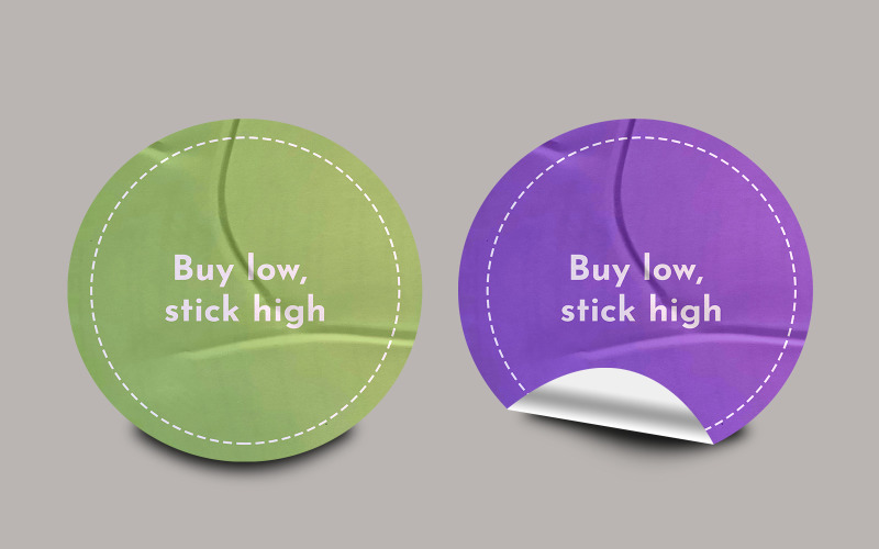 Sticker Mockup PSD Template Design 70 - TemplateMonster