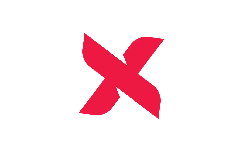 X Logo Design and template. v3 #516124 - TemplateMonster