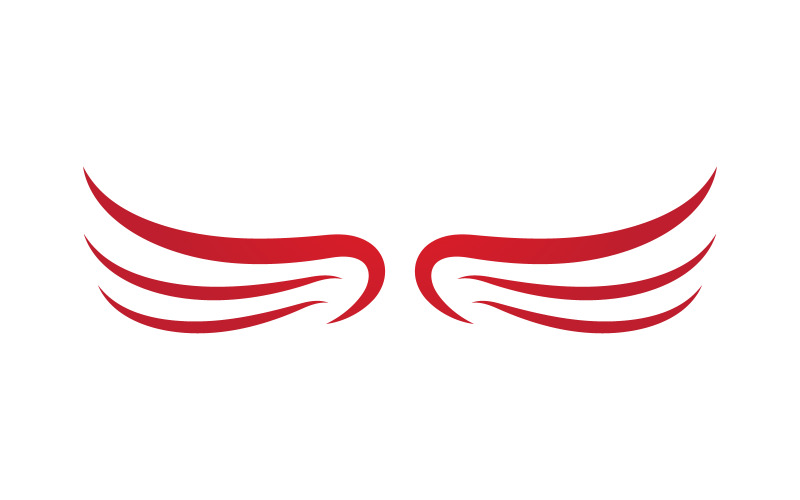 Kartal şahin kanadı simgesi illüstrasyonu logo tasarımı v.11