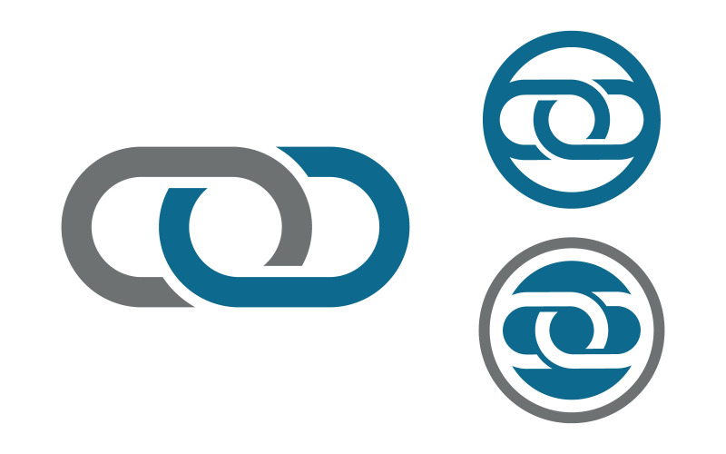 Illustration d'entreprise avec logo en chaîne v.20