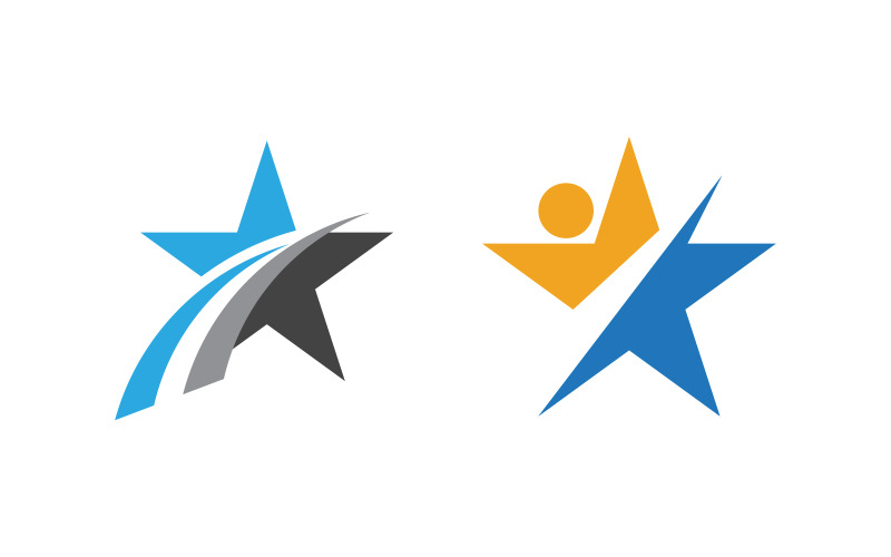 Star Logo speed Concept Logo Illustration design v.10